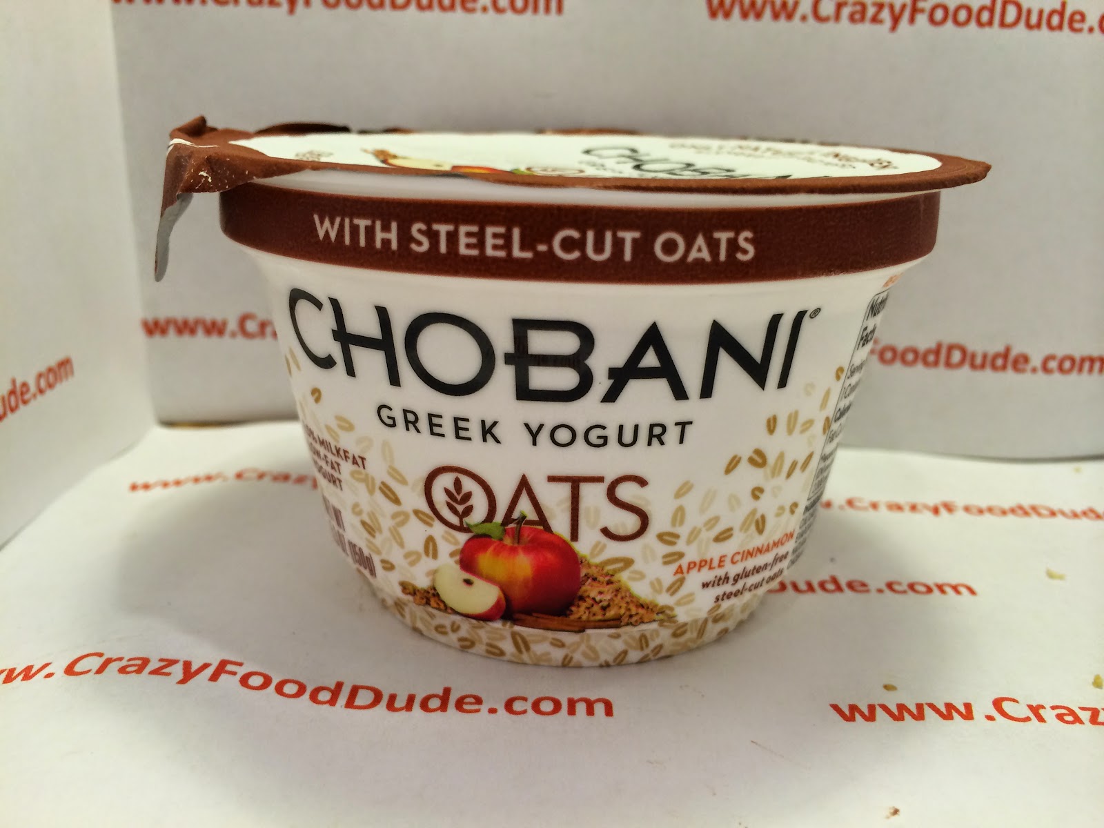 Crazy Food Dude: Review: Chobani Oats Apple Cinnamon Greek Yogurt With ...