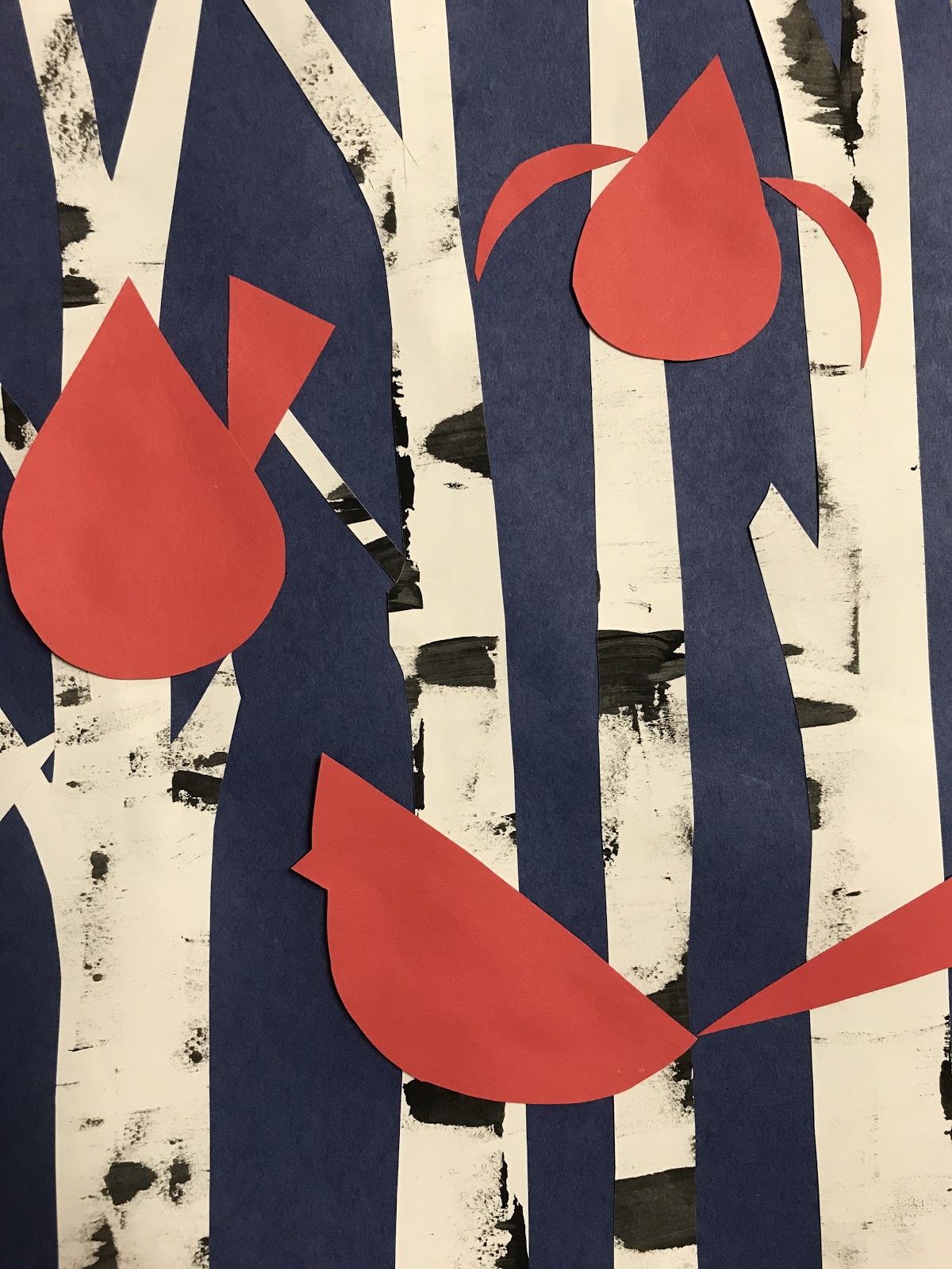 Elements of the Art Room: 1st grade Charley Harper inspired Cardinals
