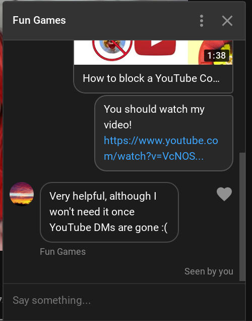 YouTube DMs are going away: Save a copy of your messages!