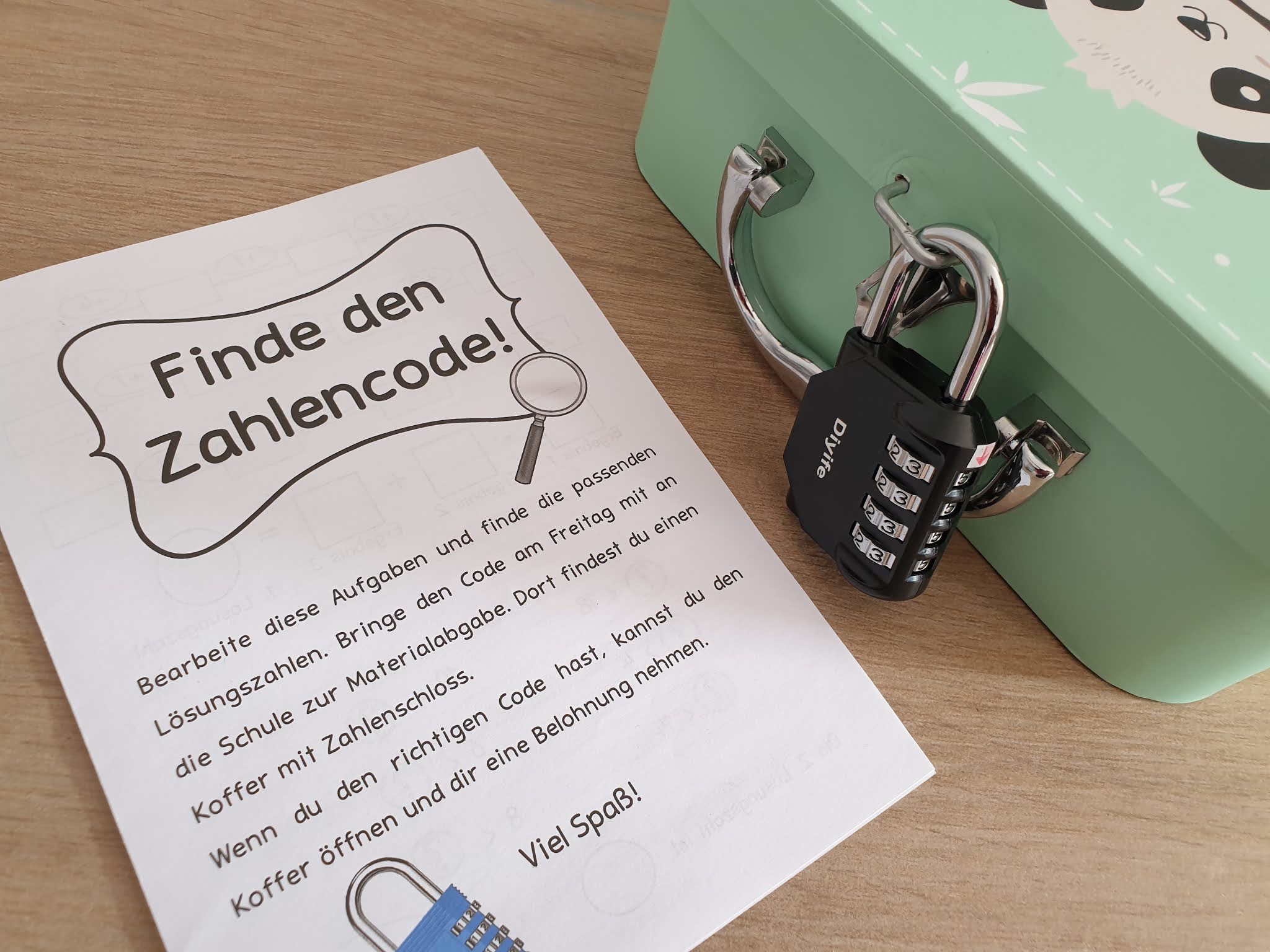 Grundschultante: Heft: Finde den Zahlencode