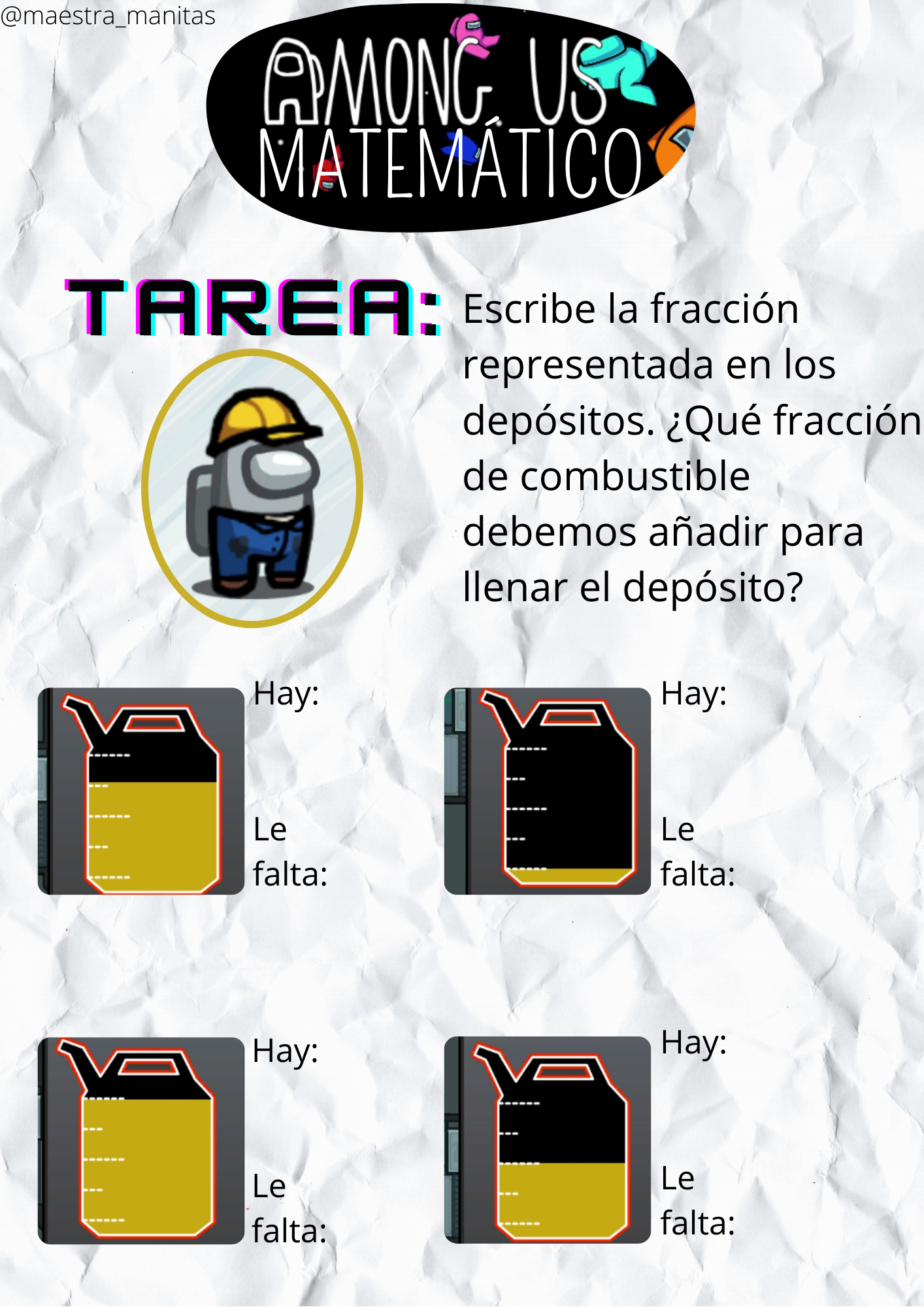 Among us de fracciones