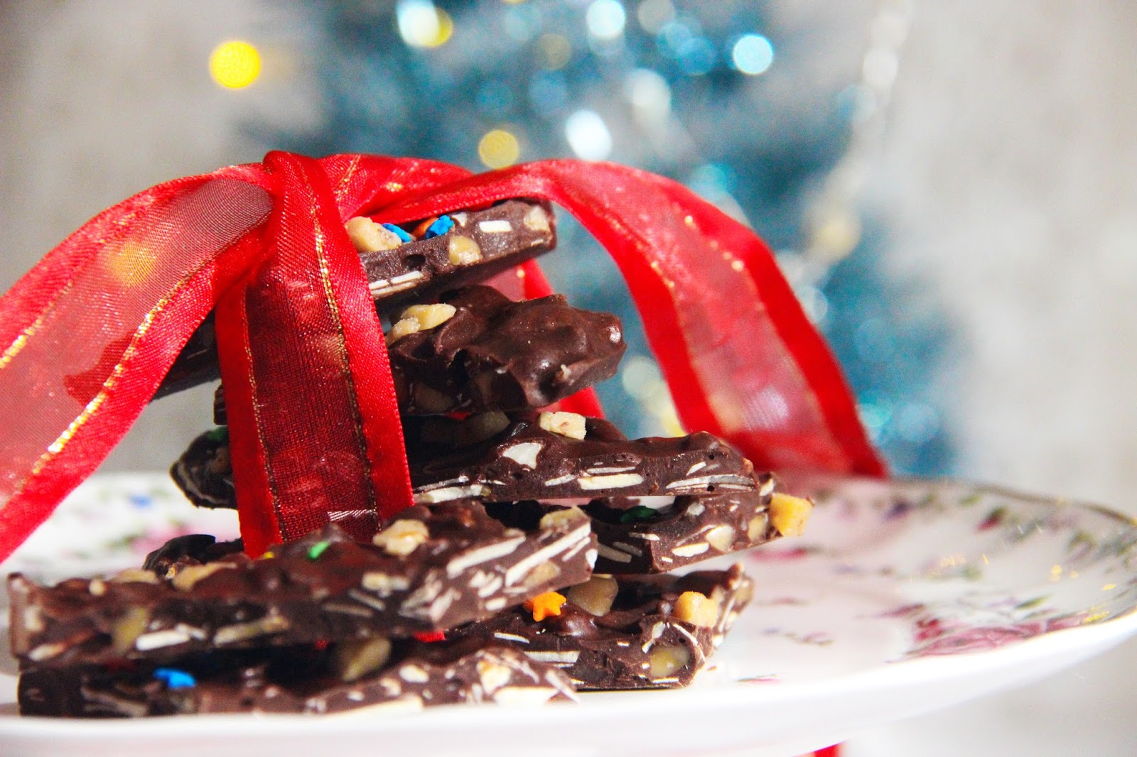 Tickled by Inspirations...: Chocolate Roast Almond Bark