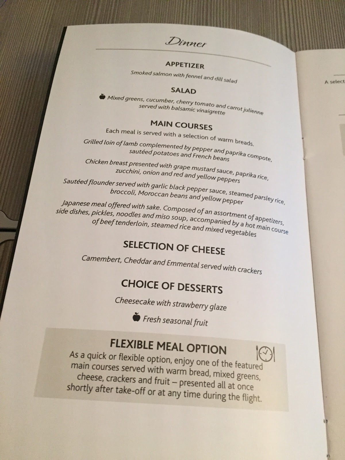 FOOD AND AIRPLANES: Air Canada 4: NRT-YVR