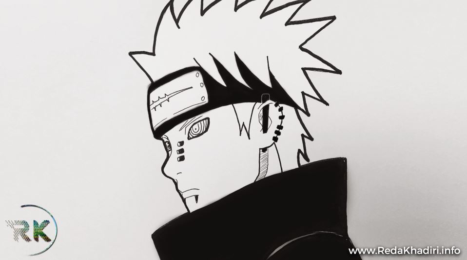 How to Draw Pain From Naruto Step by Step | RedaKhadiri Officiel