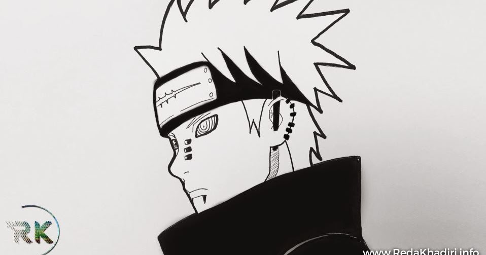 How to Draw Pain From Naruto Step by Step | RedaKhadiri Officiel