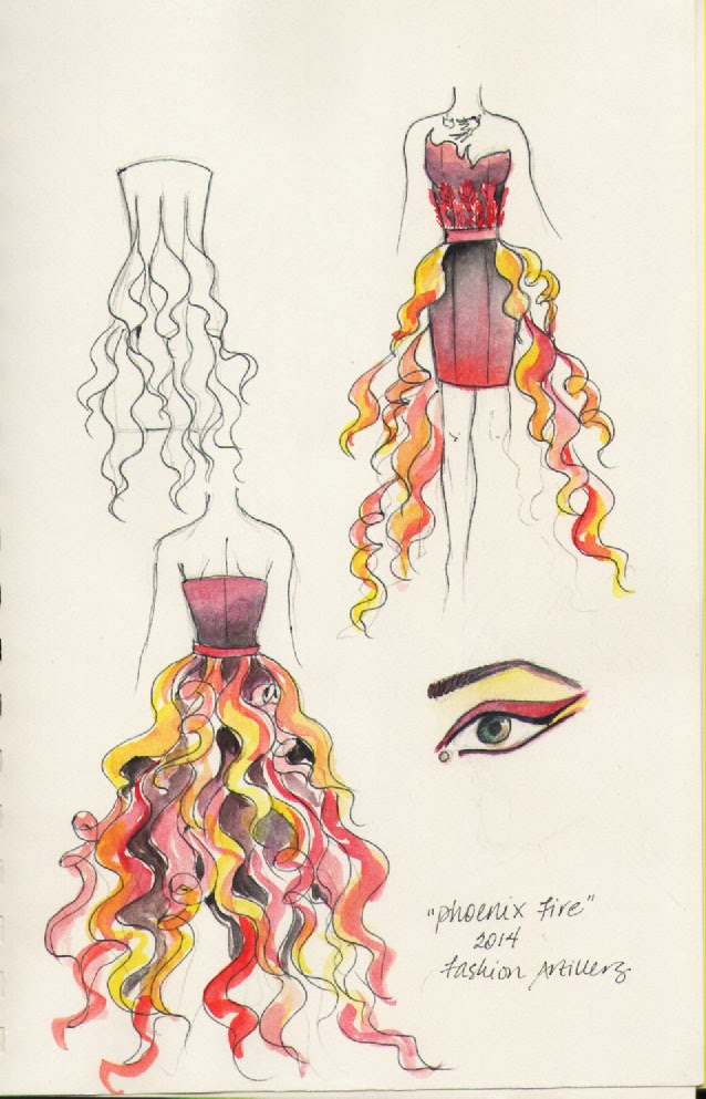 Rebecca's Realm: Creating a Phoenix Fire Dress