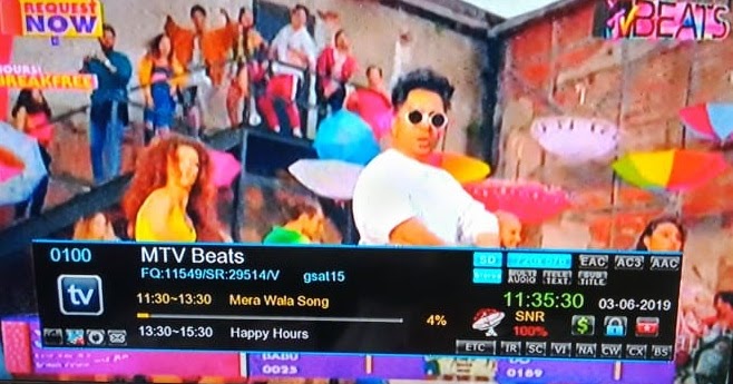 MTV Beats Music available at Channel Number 88