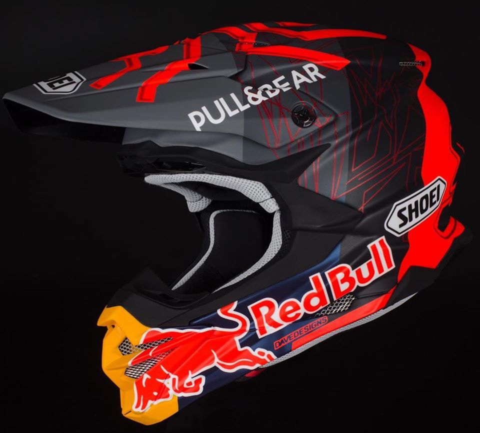 Racing Helmets Garage: Shoei VFX-WR M.Márquez 2020 by Dave Designs