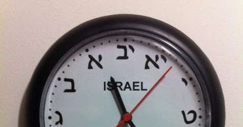 Judaica Menoráh: Relojes Hebreos de pared- de mesa - y de pulso