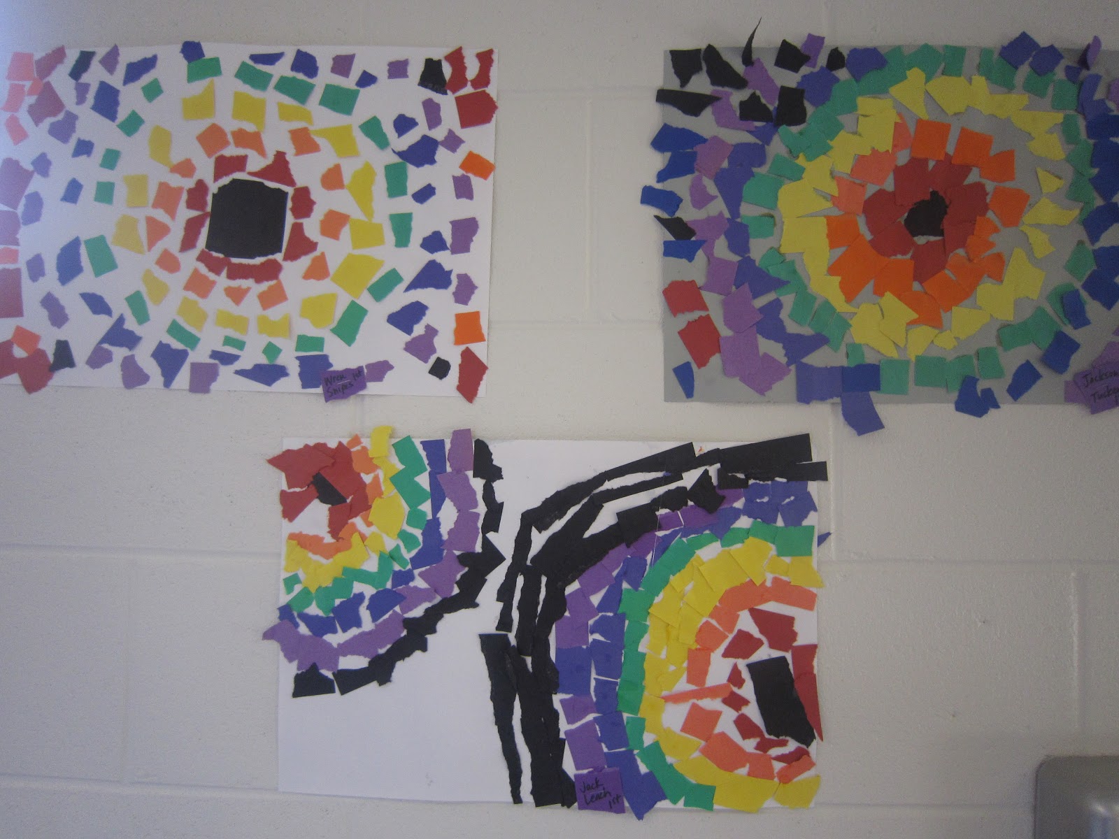 The Blue Horse : Alma Thomas inspired collage