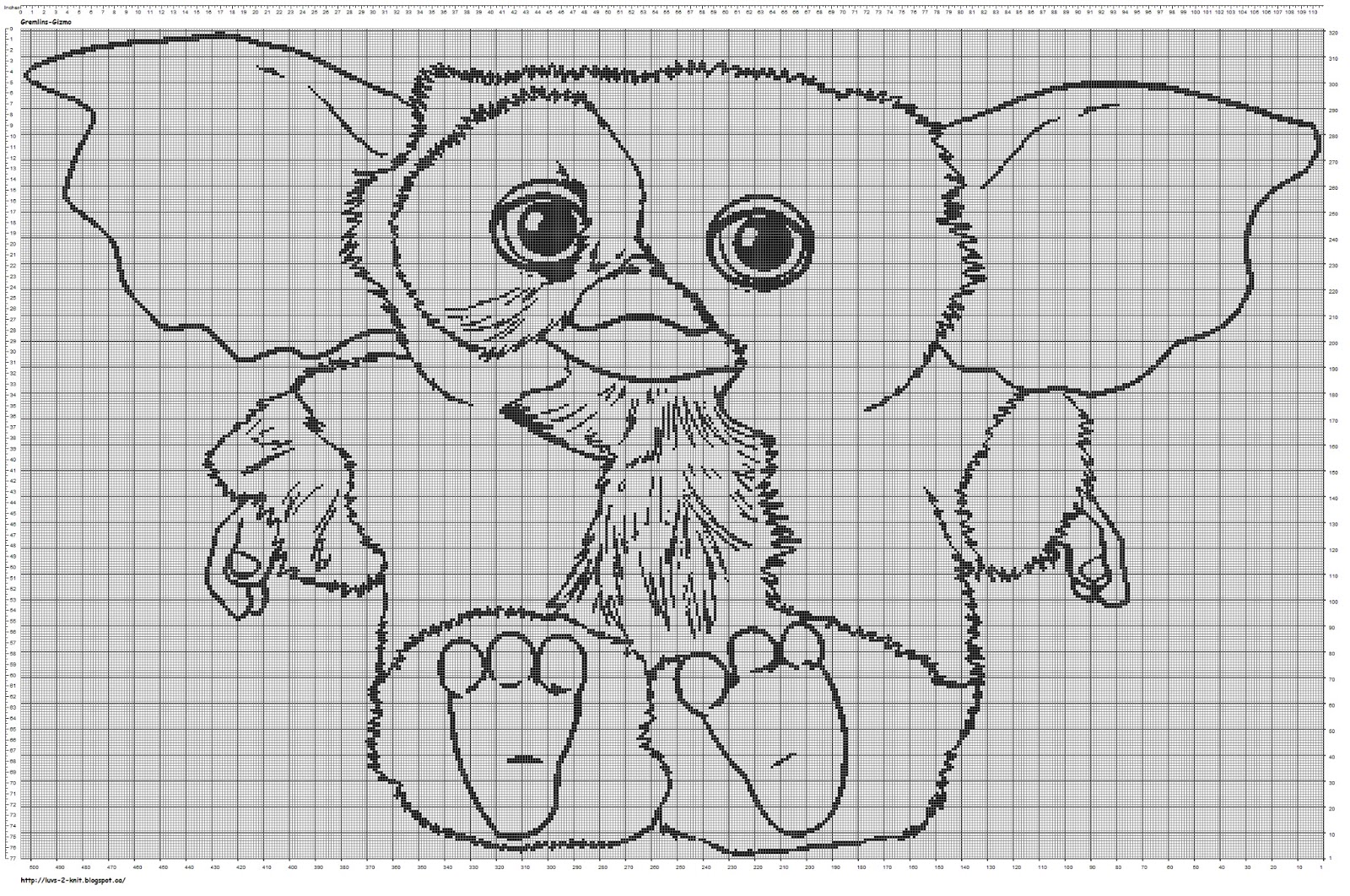 Cro Knit Inspired Creations By Luvs2knit: Gremlins Gizmo Stripe