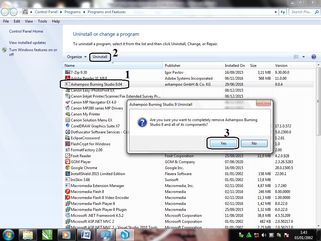 Mengenal Perintah Appwiz.cpl Pada Komputer - Awan