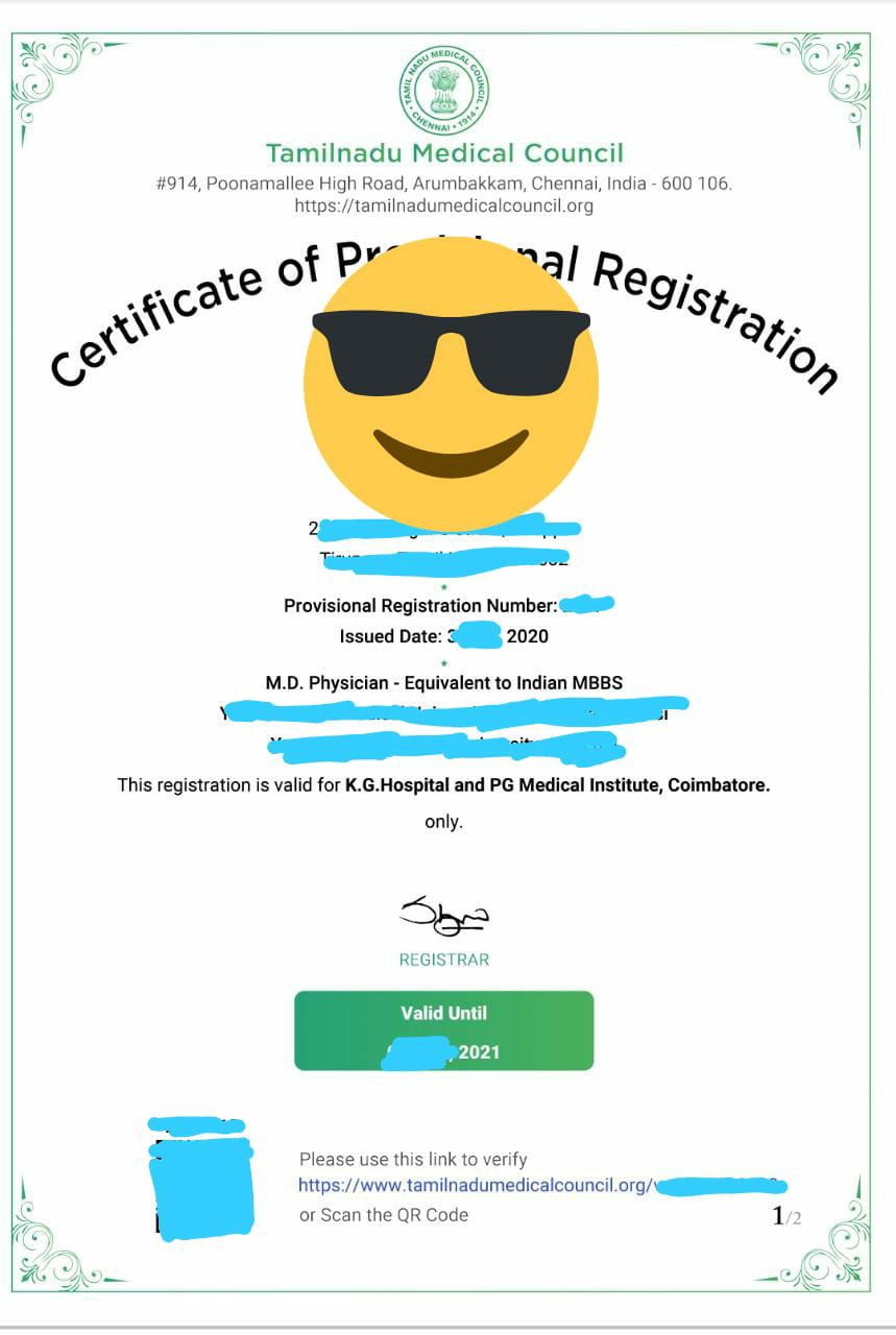 STATE TAMIL NADU MEDICAL COUNCIL REGISTRATION Updated Sept 2020 state-tamil-nadu-medical-council-registration-updated-sept-2020