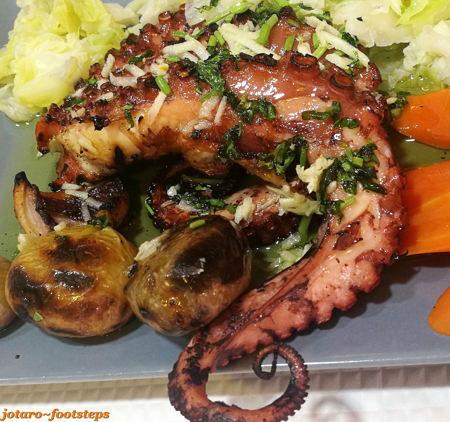 Footsteps - Jotaro's Travels: YummY! - Portuguese Grilled Octopus ...