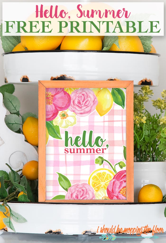 Hello, Summer Printables | i should be mopping the floor
