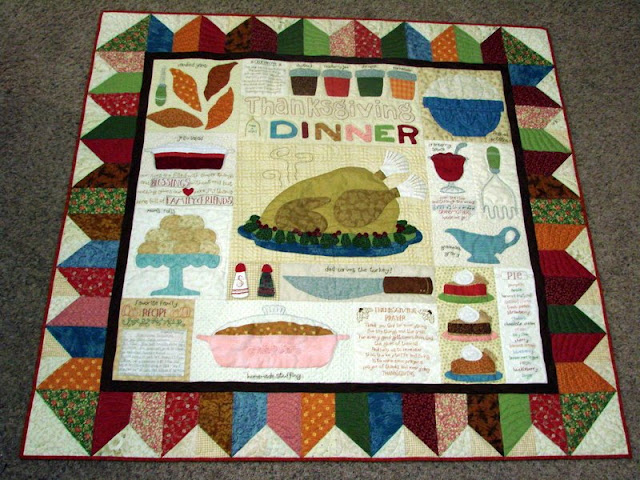 dream quilt create: Thanksgiving Dinner quilt