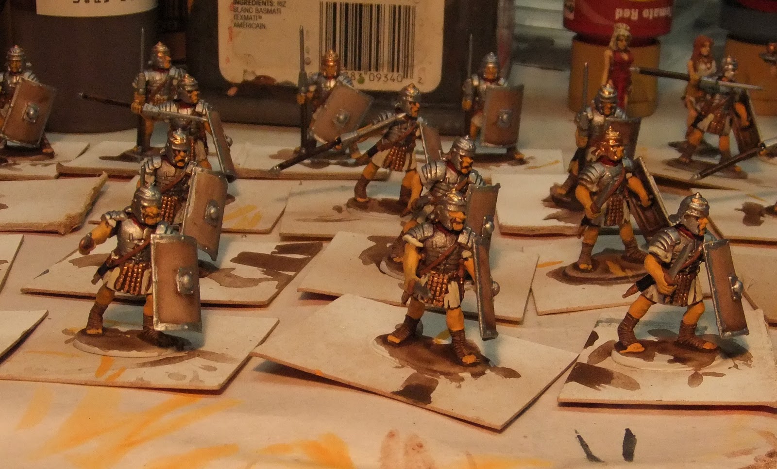 Rabbits In My Basement: Painting Warlord's Plastic Roman Legionaries