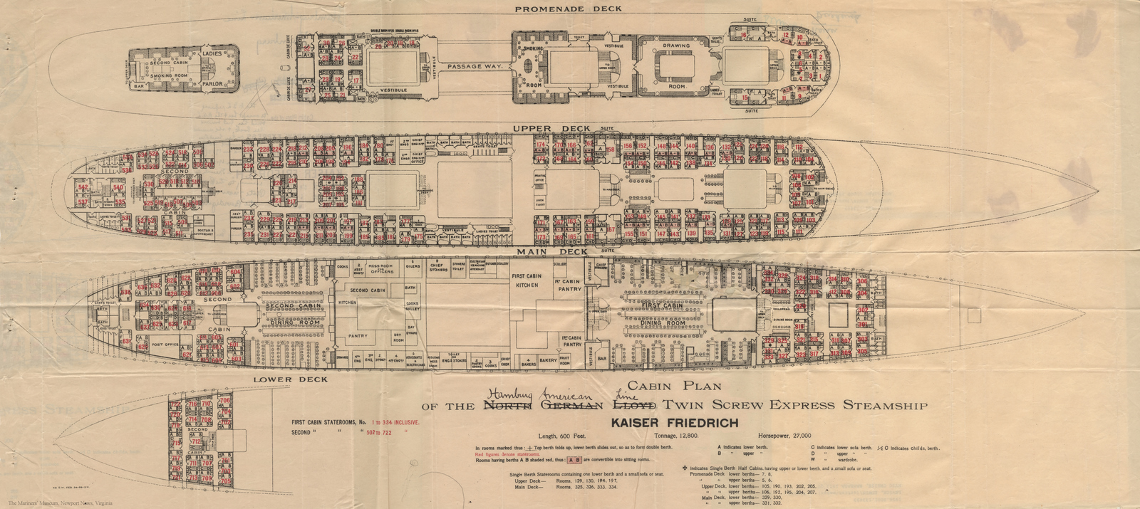 HISTORY - ss KAISER FRIEDRICH the failed German Greyhound