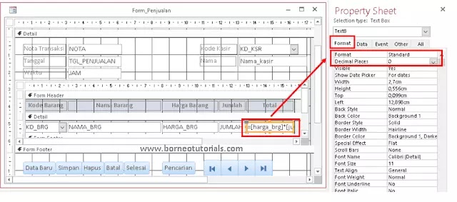 Cara Menambahkan Tombol Tab Control dan Text Box di Form Access ...