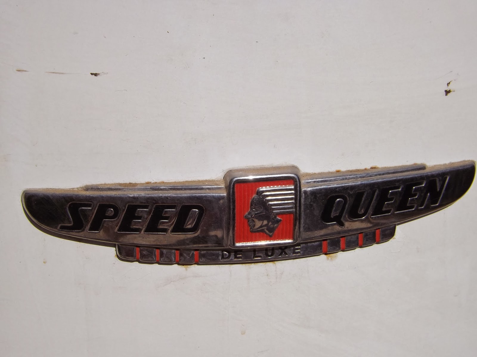 selling excess: Vintage Speed Queen Deluxe Wringer washing machine.
