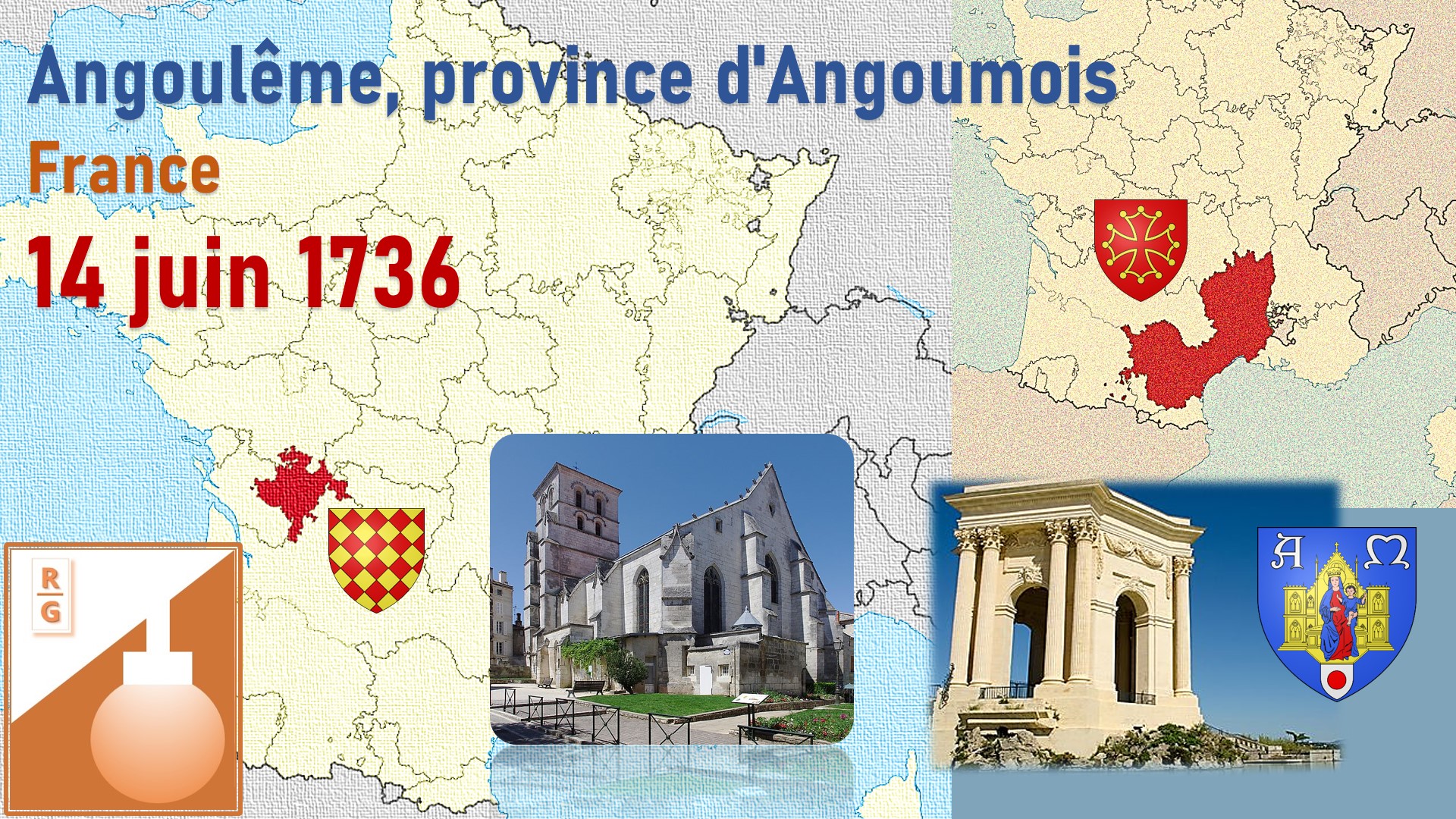 Angoulême, province d'Angoumois - France 14 juin 1736