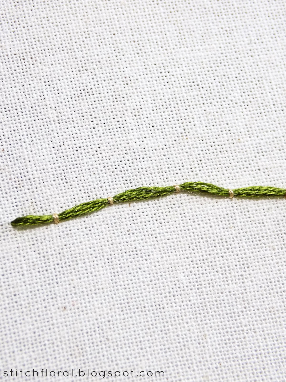 Couching techniques: basic, trailing, Roumanian & Bokhara - Stitch Floral