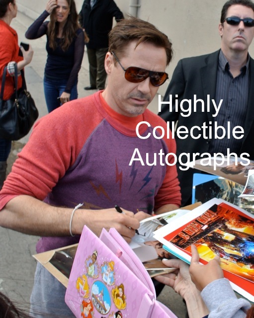 Highly Collectible Autographs: RDJ Robert Downey Jr Iron Man Tony Stark ...