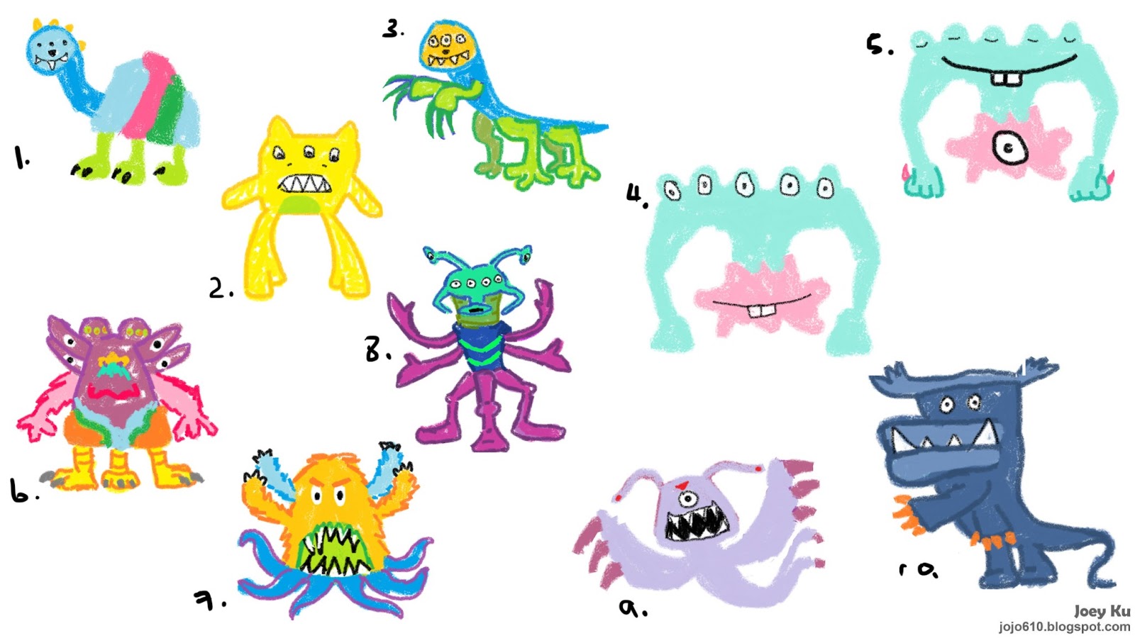 Joey Ku: Adaptation: Monster thumbnails 4