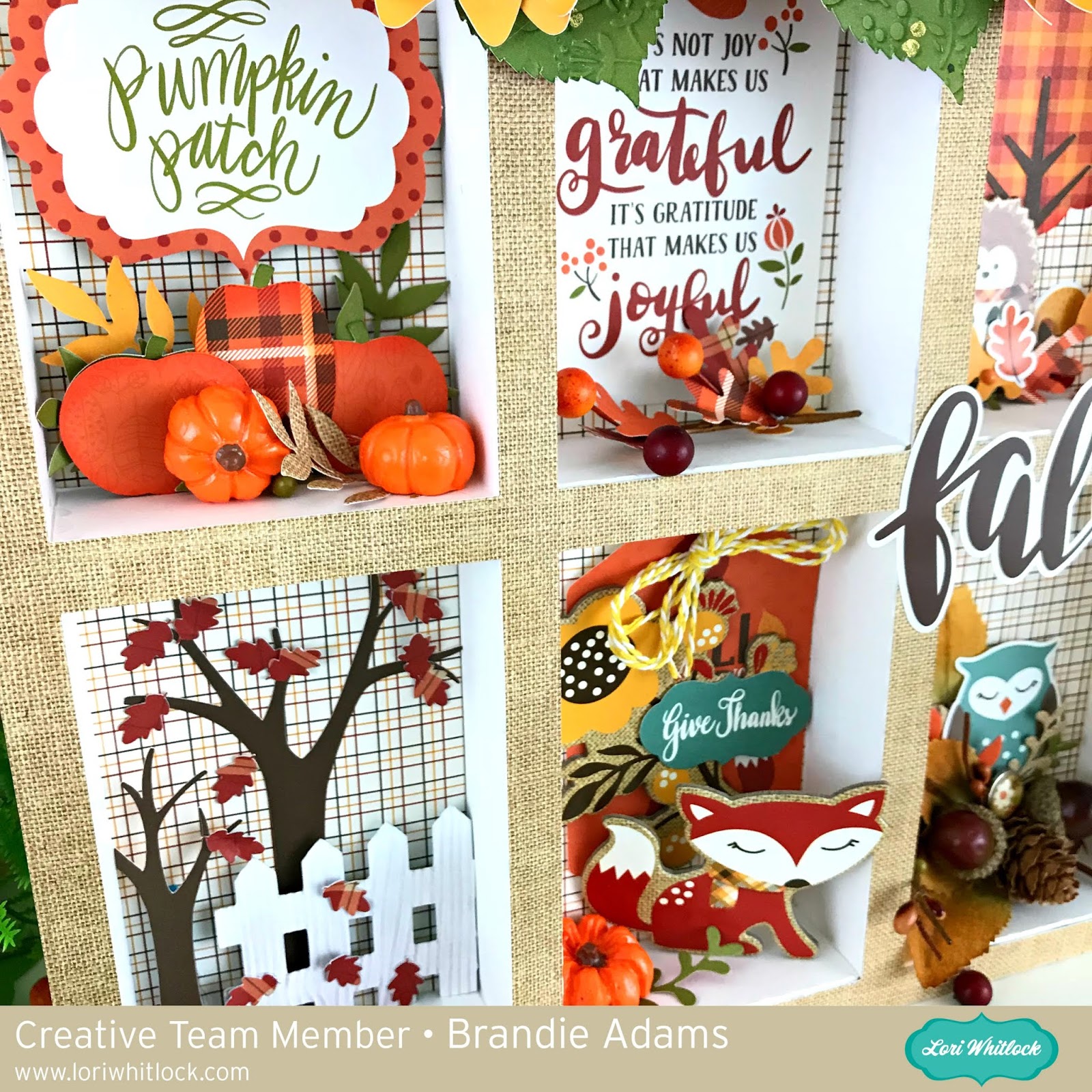 Conviviality Crafts: Fall Shadow Box Tutorial