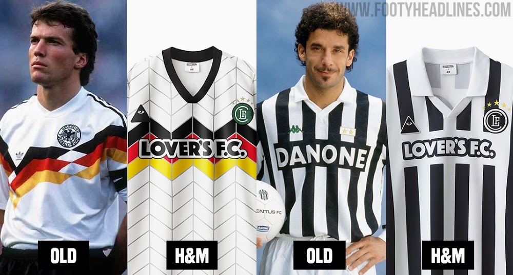 H&M Releases Football Collection Replicating Iconic Football Kits ...