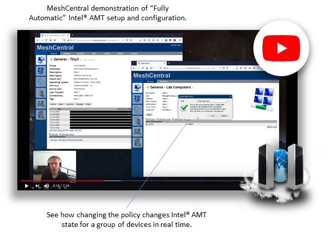 MeshCentral - Automated Intel AMT activation and configuration
