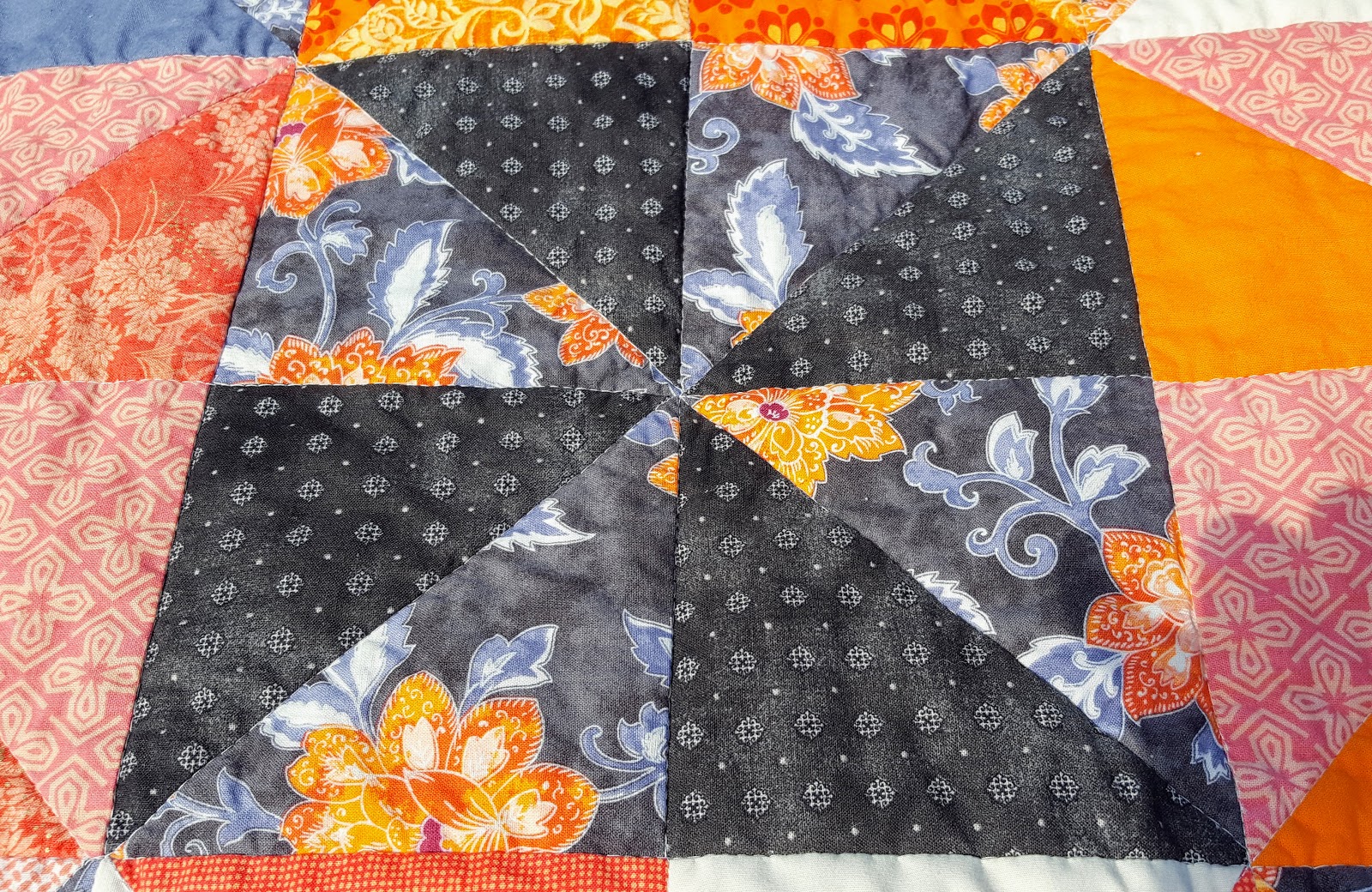 Quilted: Pinwheeling - A Completed Quilt