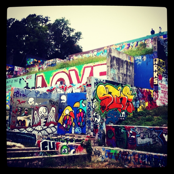 Austin Off-Campus : Week Two: Graffiti Park and Halcyon