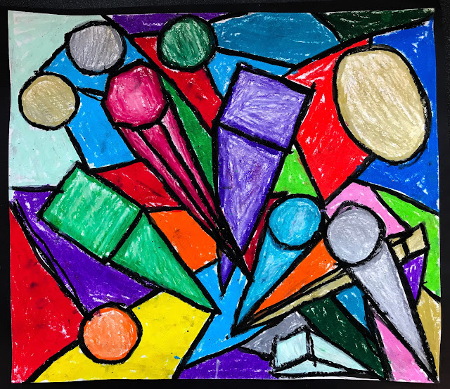 Paintbrush Rocket: 5th Grade - One Point Perspective Abstracts inspired ...