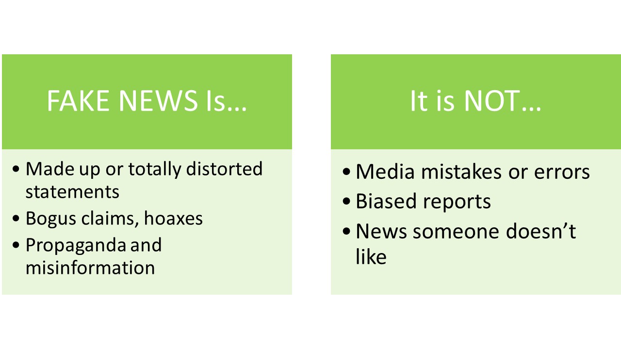 SHR Media: Focus on truth in media, not fake news