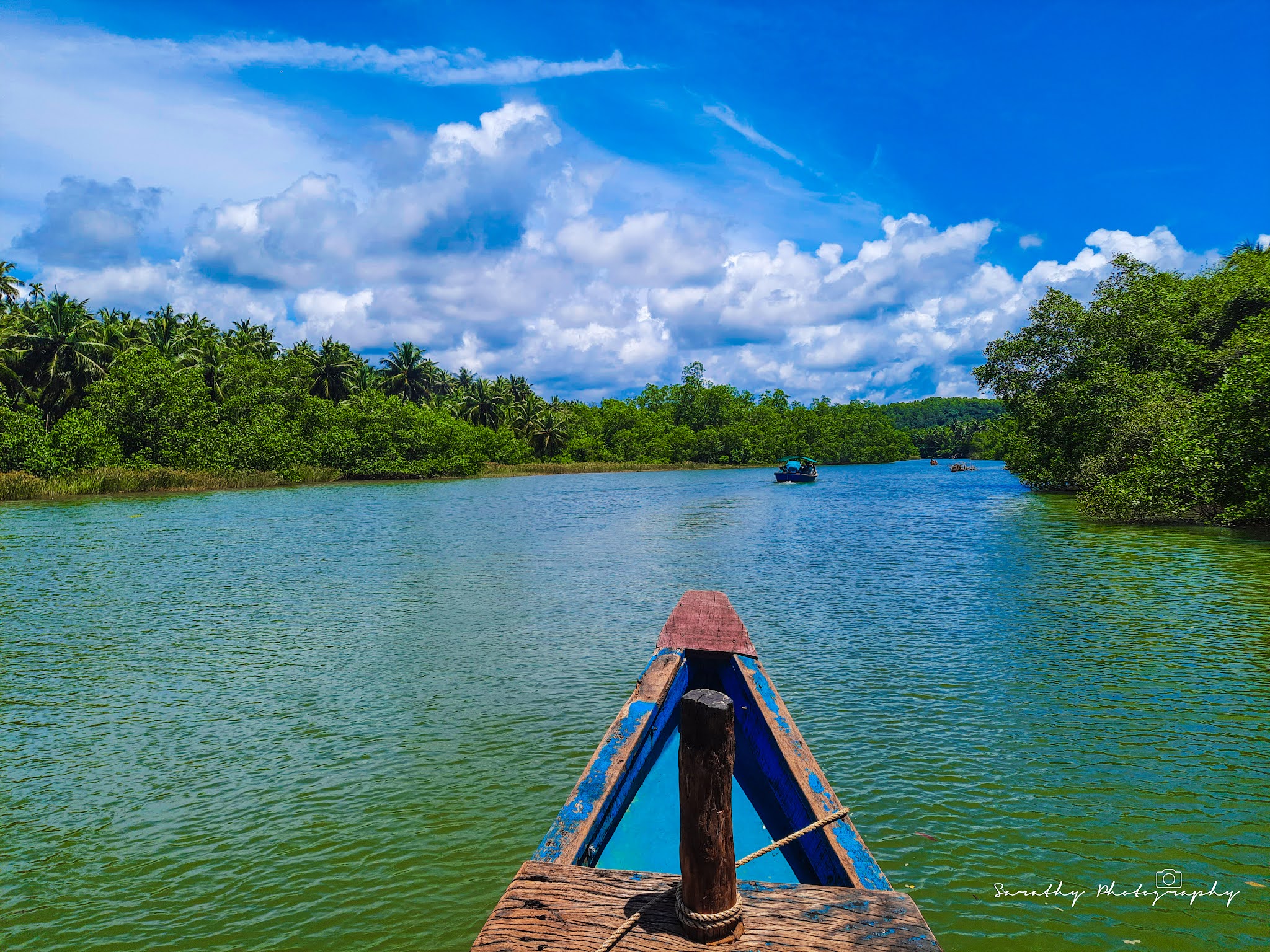 A colourful Boat ride in the Sharavathi Backwaters