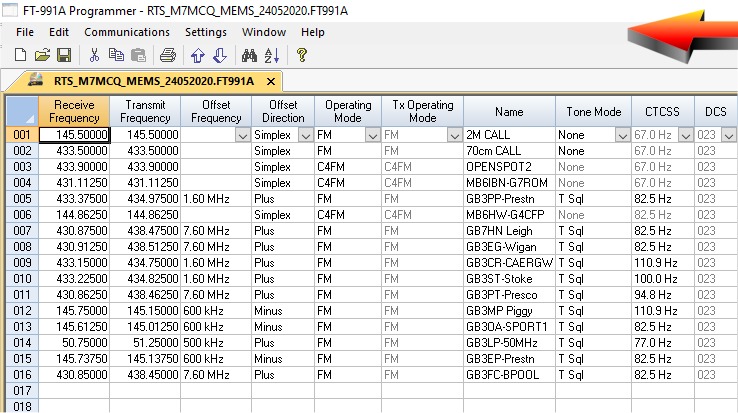 M7MCQ HAM RADIO BLOG: FT-991A PROG/TIPS