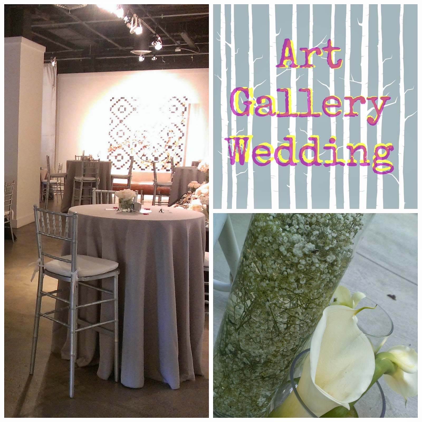 The Crafty Reporter: Art Gallery Wedding