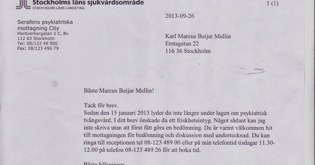 Spegelkopia: Öppet brev till 'Försäkringskassan'
