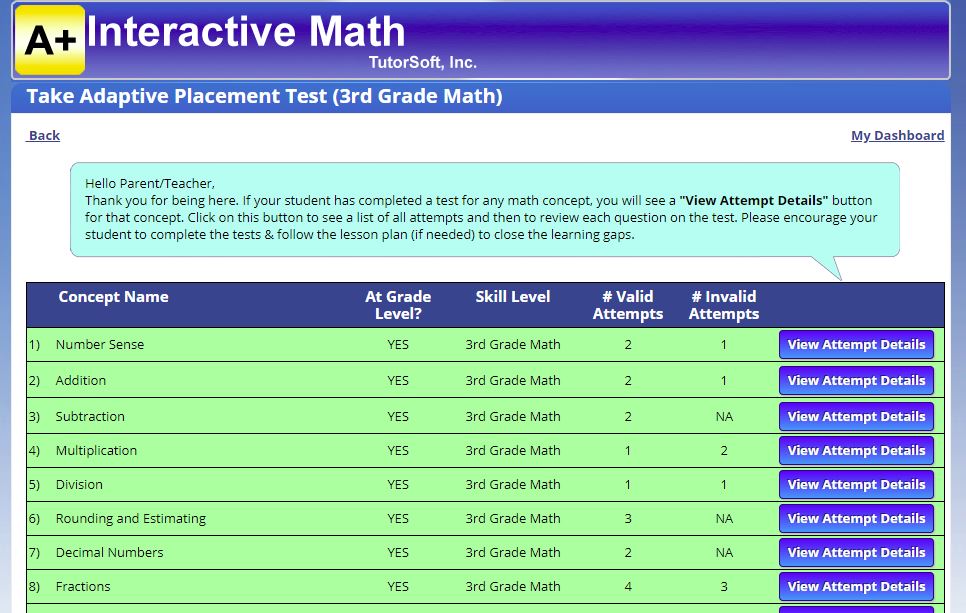 A + Interactive Math - Adaptive Math Curriculum Online {TOS REVIEW}