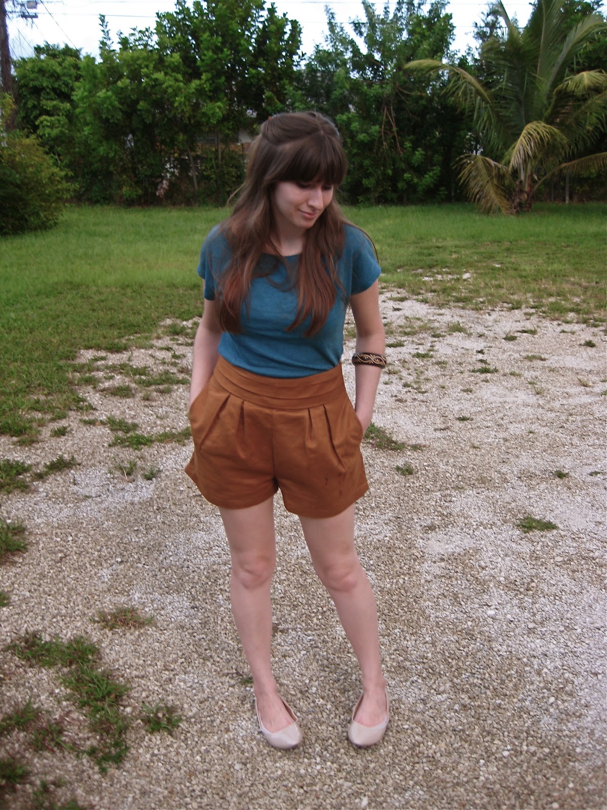 The Blue Curtain: Camel shorts