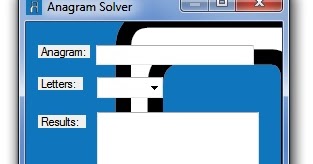 Anagram Solver