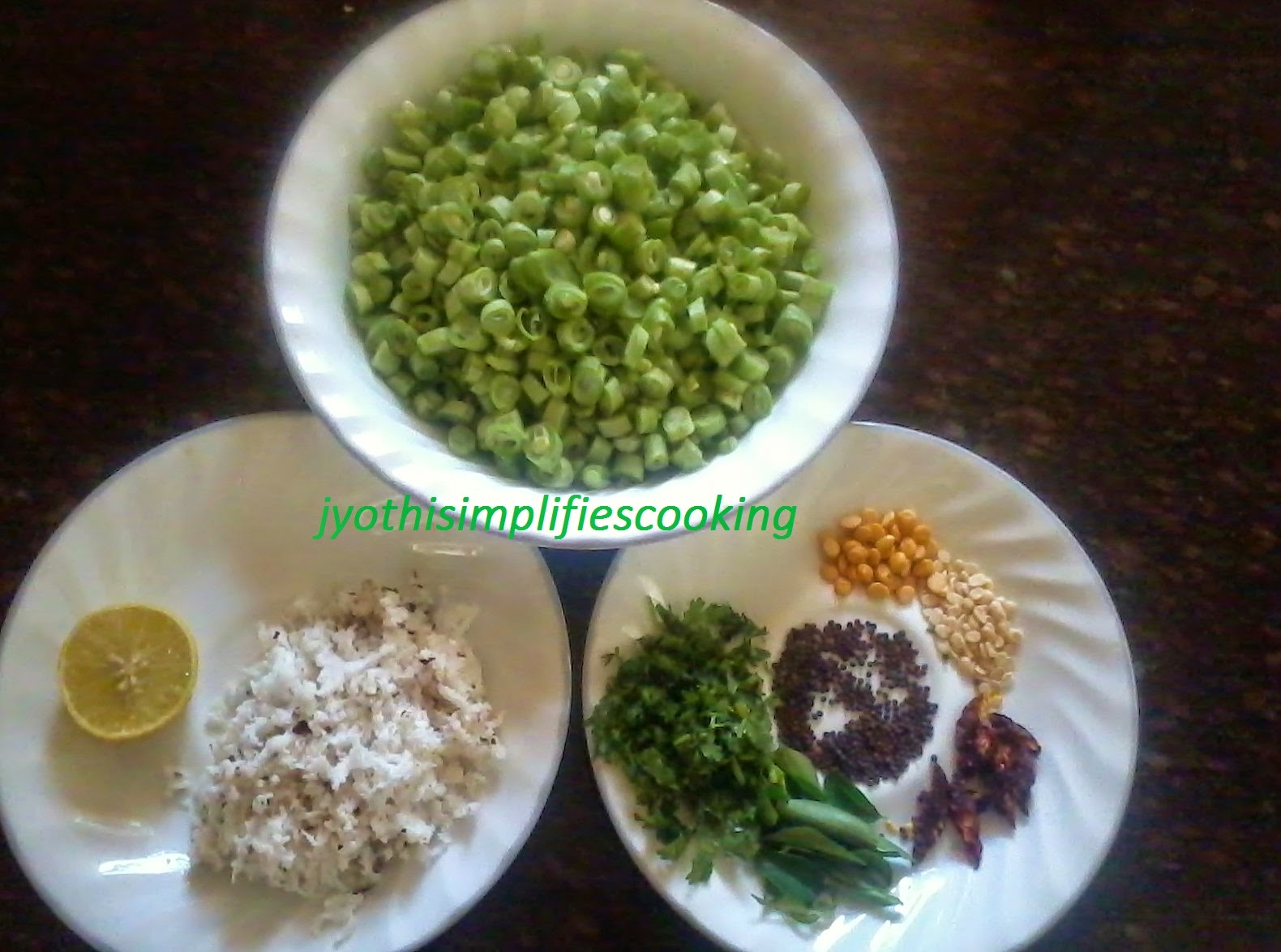 HURALIKAYI SIHI PALYA/BEANS PORIYAL/FRENCH BEAN - STIRFRIED