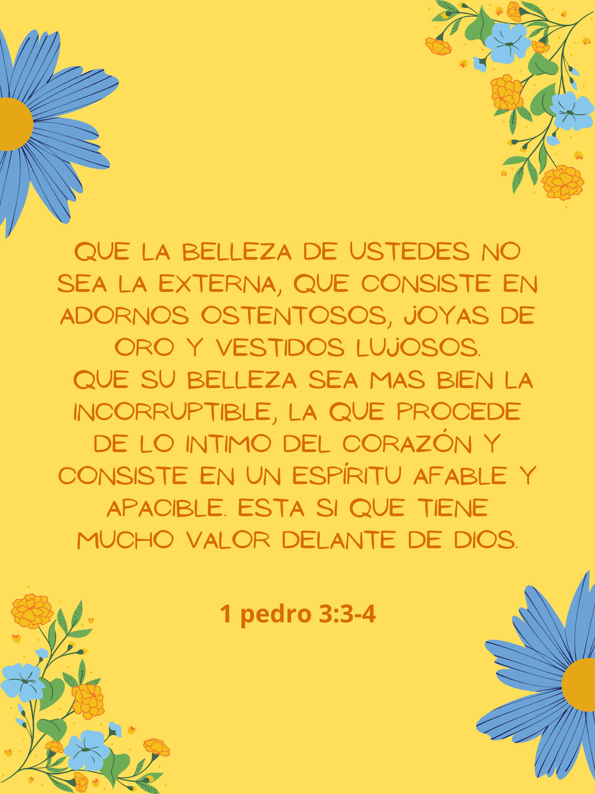 Mujer de espíritu afable y apacible