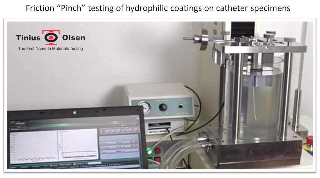 Automated Friction "Pinch" testing of Hydrophilic Coatings on Catheters