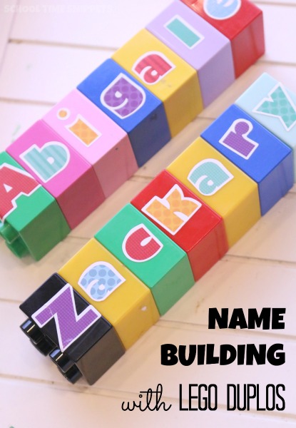 Build Your Name with LEGO Duplo | School Time Snippets