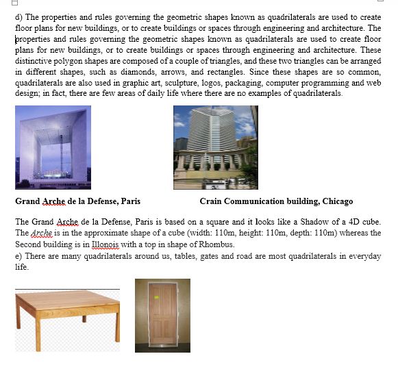 Real Life Examples Of Quadrilaterals