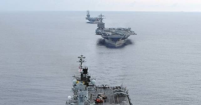 daily timewaster: HMS Illustrious, USS Harry S Truman and USS Dwight D ...