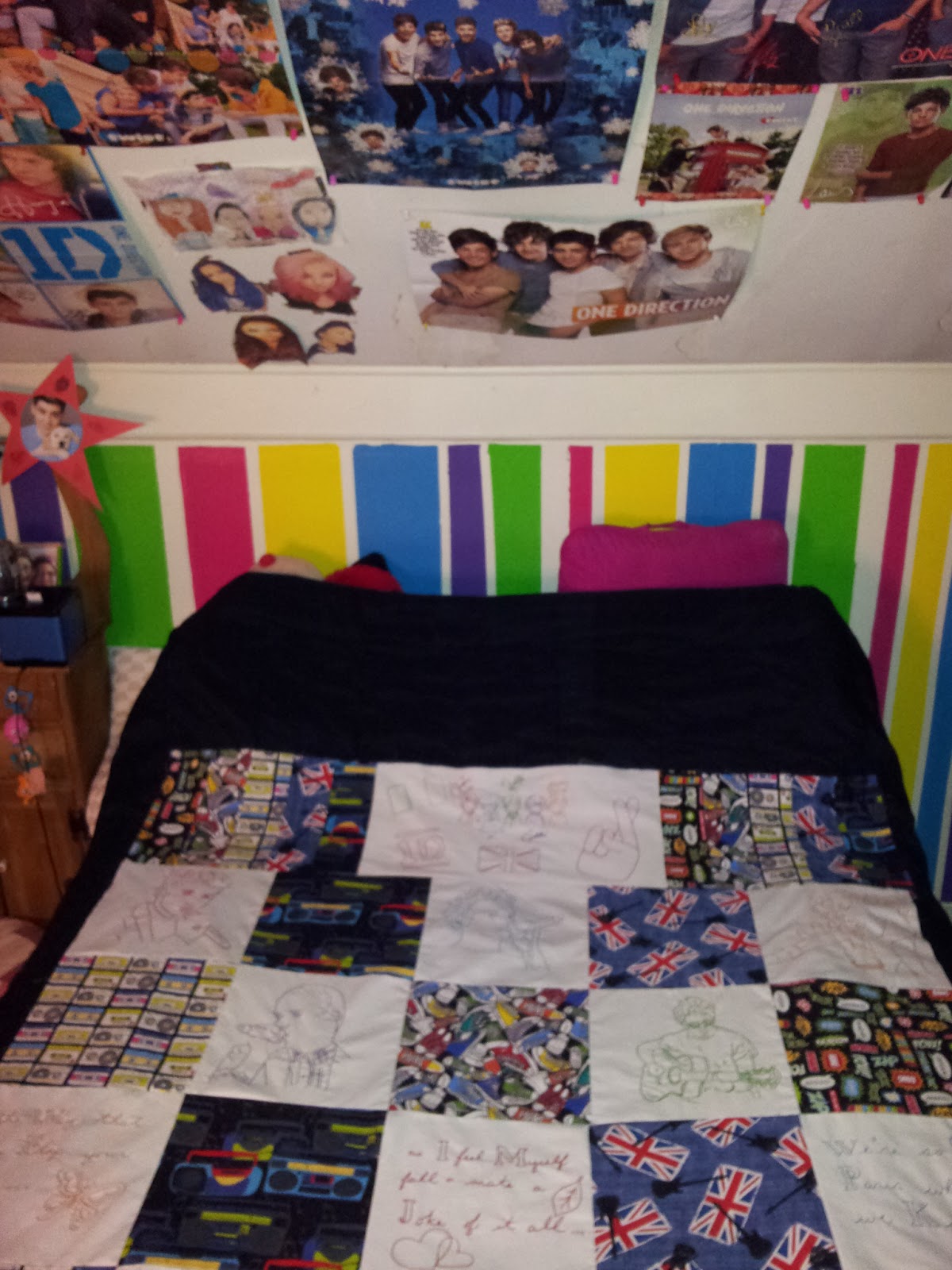 aprilsongstress: One Direction quilt project- Harry