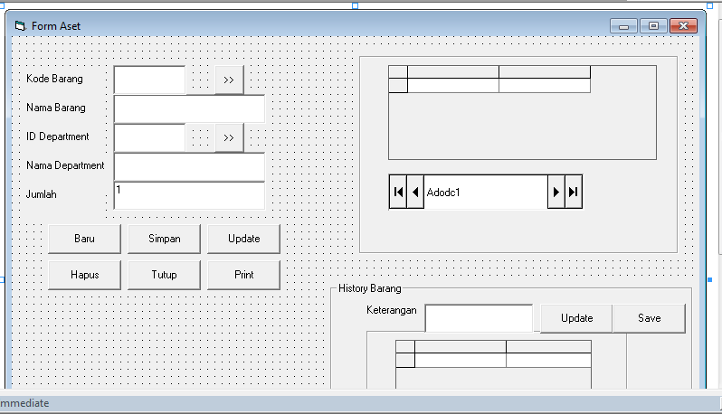 Lilis Suryani: Cara Membuat Form Aset Pada Visual Basic 6.0